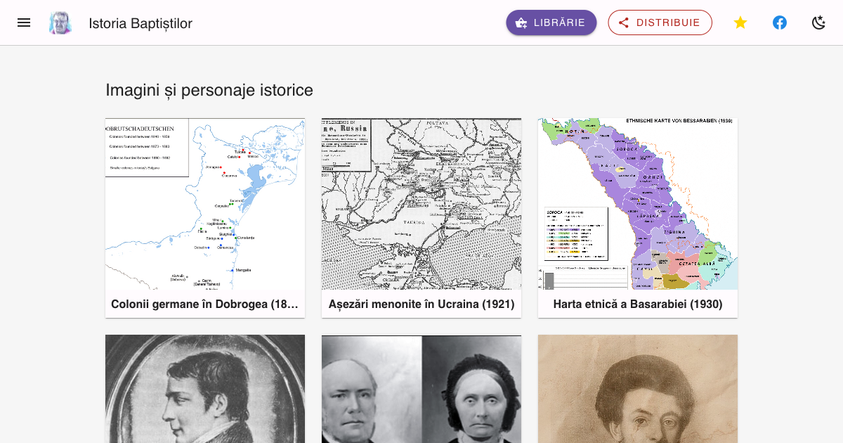 Imagini și personaje istorice | Istoria Baptiștilor